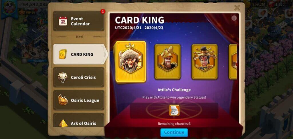 Card King Event | Rise of Kingdoms